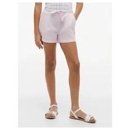 Shorts Tommy Hilfiger "PULL ON LINEN SHORT", M&auml;dchen, Gr. 16 (176), N-Gr, pearly pink, Web, Obermaterial: 55% Leinen, 45% Baumwolle, unifarben, regular fit kurz, Hosen Shorts, Kinder bis 16 Jahre, sommerlicher Leinen-Mix