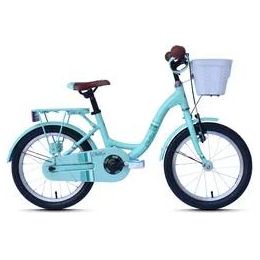 Kinderfahrrad CHILLIZ "CHD.01" Gr. 25,5, t&uuml;rkis, Fahrr&auml;der, Kinder, 25,5cm, 16 Zoll (40,64cm) hinten: 16 Zoll (40,64cm)