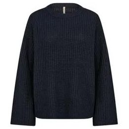 Strickpullover soyaconcept "Soya Concept Sweater SC-REMONE", Damen, Gr. S, 6910 navy, Obermaterial: 60% Baumwolle, 40% Polyacryl, Pullover Strickpullover