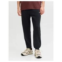 Jack & Jones Sweathose JACK & JONES "JPSTGORDON ARCHIVE SWEAT PANTS NOOS", Herren, Gr. XS, N-Gr, schwarz, angeraute Sweatware, Obermaterial: 80% Baumwolle, 20% Polyester, unifarben, regular fit kn&ouml;chellang, Hosen Sweathose, mit Kordelzug