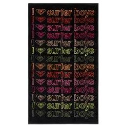 Badeponcho Roxy "Cold Water Message", Damen, anthrazit, Obermaterial: 100% Walkfrottier;, Hausm&auml;ntel