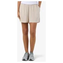 Relaxshorts Noisy may "NMLEILANI HW SHORTS WVN NOOS", Damen, Gr. S, N-Gr, natural, Web, Obermaterial: 77% Viskose, 23% Leinen, unifarben, regular fit ca. Mitte Oberschenkel, Hosen