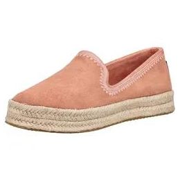 Toms Shoes Espadrille TOMS "TOMS Slipper Leder", Damen, Gr. 38, hellpink, Leder, Schuhe Espadrille