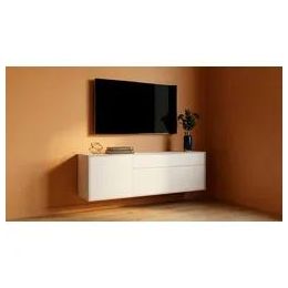 Lowboard "Essentials, TV-Board, TV-Kommode, TV-Schrank, TV-M&ouml;bel", wei&szlig;, B:166cm H:55cm T:42cm, Holzwerkstoff, MDF, LeGer Home by Lena Gercke, Sideboards, Lowboard, Breite: 166 cm, UV lackiert, Push-to-open-Funktion