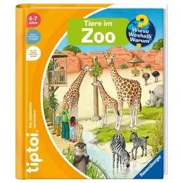 Kinderbuch Ravensburger "tiptoi Wieso? Weshalb? Warum? Tiere im Zoo", bunt, B:24,5cm H:27,8cm, B&uuml;cher, Made in Europe