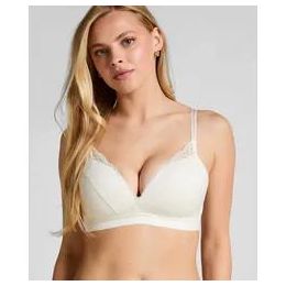 Hunkem&ouml;ller B&uuml;gelloser BH HUNKEM&Ouml;LLER "Sophie Padded Non-Underwired Bra", Damen, Gr. 85C, Cup C, wei&szlig;, 64% Polyamid, 27% Polyester, 9% Elasthan, BHs