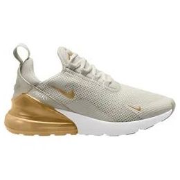 Sneaker Nike SPORTSWEAR "Air Max 270", Herren, Gr. 42, light bone, metallic gold, wei&szlig;, Synthetik, Textil, Schuhe Sneaker