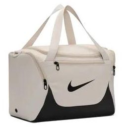 Sporttasche Nike "NK BRSLA XS DUFF - X", light bone, schwarz, schwarz, Obermaterial: 100% Polyester, Taschen Sporttasche, f&uuml;r Erwachsene, mit bel&uuml;ftetem Seitenfach, mit beschichtetem Boden