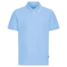 Poloshirt Blend "BHGILBERT POLO S/S", Damen, Gr. L, lichen blau, Jersey, Obermaterial: 78% Baumwolle, 22% Polyester, unifarben, regular fit normal, Rundhals, B&uuml;ndchen, Shirts