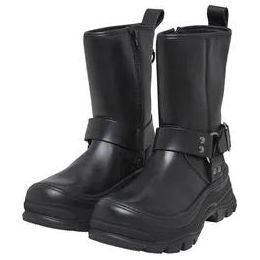 Stiefel Buffalo "Buffalo Buffalo roam biker hi", Damen, Gr. 37, schwarz, Leder, unifarben, Schuhe Stiefel