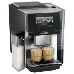 Siemens Kaffeevollautomat "TQ727D03", edelstahl, B:35,2cm H:38cm T:46,7cm, Kaffeevollautomaten, farbiges Full-Touch-Display, Doppeltassenfunktion, sehr leise, schwarz, Kaffeevollautomat