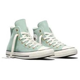 Sneaker Converse "CHUCK TAYLOR ALL STAR SUEDE", Herren, Gr. 37,5, thyme again, egret, schwarz, Leder, Schuhe Sneaker