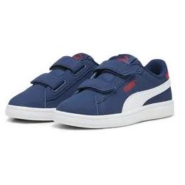 Sneaker Puma "Smash 3.0 Buck Sneakers Jugendliche", Damen, Gr. 34.5, persian blau wei&szlig; for all time rot, Obermaterial: Synthetik, Textil. Futter: Textil. Innensohle: Textil. Laufsohle: Gummi, Schuhe Sneaker