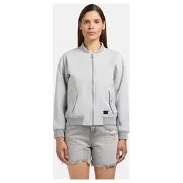 Funktionsjacke Khujo "Inie", Damen, Gr. XXL (44), light grau, Obermaterial: 100% Baumwolle. Futter: 100% Baumwolle, l&auml;ssig geschnitten h&uuml;ftlang, Rundhals, &Auml;rmel ohne &Auml;rmelschlitz Rippb&uuml;ndchen, Jacken Funktionsjacke, &Uuml;bergangsjacke im Bomberjacken-Style