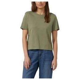 T-Shirt s.Oliver, Damen, Gr. 36, khaki, Jersey, Obermaterial: 100% Baumwolle, unifarben, gerade h&uuml;ftbedeckend, Rundhals, abgesteppte Kante, Shirts T-Shirt, Sommershirt unifarben