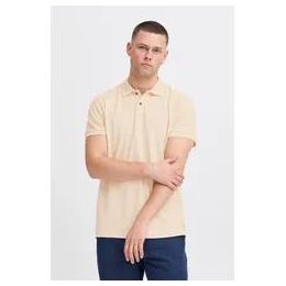 Poloshirt Blend "BHEric", Damen, Gr. L, bleached sand, Web, 100% Baumwolle, unifarben, Basic, regular fit normal, V-Ausschnitt, normaler Saum, Shirts, Klassisches Poloshirt