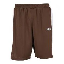 Stoffhose DEF "DEF Herren DEF STRIPES Short", Herren, Gr. S, US-Gr&ouml;&szlig;en, chocolate braun, 100% Polyester, normal, Hosen Stoffhose