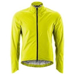 Fahrradjacke Gonso "SAVE JACKET ROAD M", Herren, Gr. XL, gelb, 100% Polyester, Jacken Fahrradjacke, Herren Radjacke, wasserdichte Rennrad-Regenjacke mit R&uuml;ckentasche