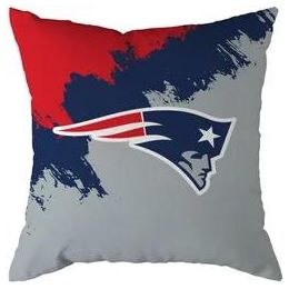 Dekokissen GREAT BRANDING "Great Branding Kissen New England Patriots "Brush" 50x50cm", Gr. 1 Stk., mehrfarbig, 100% Polyester, Dekokissen_Sitzkissen_Kissenh&uuml;llen