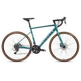 Gravelbike CHILLIZ "GL.05" Gr. 54, gr&uuml;n, gr&uuml;n, Fahrr&auml;der, 54cm, 28 Zoll (71,12cm) hinten: 28 Zoll (71,12cm)