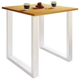 Esstisch Vcm "Premium Holz Esstisch K&uuml;chentisch Xona U 80x50", braun (wei&szlig;, buche), B:80cm T:50cm, Tische, Esstisch