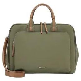 Shopper Tamaris "Shopper TAS Kirsten", Damen, Gr. B/H/T: 40cm x 29cm x 15cm 0, gr&uuml;n (khaki 910), Polyurethan, Taschen Shopper