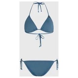 O`Neill Triangel-Bikini O'NEILL "ESSENTIALS CAPRI BONDEY BIKINI SET", Damen, Gr. 40, N-Gr, wei&szlig;, neutral, Obermaterial: 82% Polyamid, 18% Elasthan, Bikini-Sets Triangel-Bikini, mit herausnehmbaren Pads, mit verstellbaren Tr&auml;gern