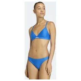 Bustier-Bikini Adidas PERFORMANCE "TRIANGLE BIKINI SET MIT 2-WEGE-VERSTELLBAREN TR&Auml;GERN", Damen, Gr. 38, N-Gr, glory blau, Obermaterial: 78% Polyester, 22% Elasthan, Bikini-Sets
