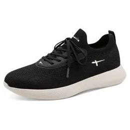 Slip-On Sneaker Tamaris, Herren, Gr. 37, schwarz, Lederimitat, Textil, unifarben, Schuhe, Freizeitschuh, Slipper, Halbschuh in veganer Verarbeitung