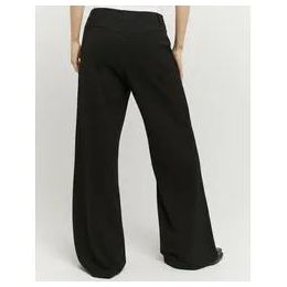 5-Pocket-Hose Tally Weijl "SPAPETOLLA", Damen, Gr. 42, N-Gr, schwarz, Web, Obermaterial: 65% Polyester, 31% Viskose, 4% Elasthan, unifarben, weit lang, Hosen 5-Pocket-Hose, bequem mit Viskose-Anteil, weitem Beinverlauf und mittlerer Leibh&ouml;he