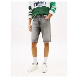 Tommy Hilfiger Shorts TOMMY JEANS "RONNIE", Herren, Gr. 31, N-Gr, denim grau, Web, Obermaterial: 99% Baumwolle, 1% Elasthan, unifarben, regular fit kurz, Hosen Shorts, Regular fit mit Taschen