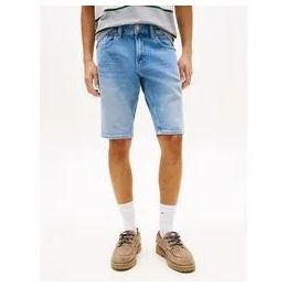 Tommy Hilfiger Shorts TOMMY JEANS "RONNIE", Herren, Gr. 33, N-Gr, denim medium, Web, Obermaterial: 81% Baumwolle, 18% Lyocell, 1% Elasthan, unifarben, regular fit kurz, Hosen Shorts, Regular fit mit Taschen