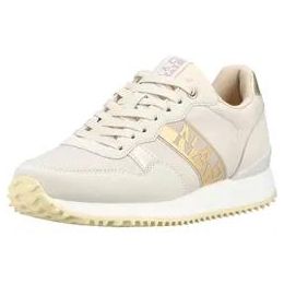 Sneaker Napapijri "Napapijri Sneaker Lederimitat/Textil", Herren, Gr. 39, beige, grau, Lederimitat, Textil, Schuhe Sneaker