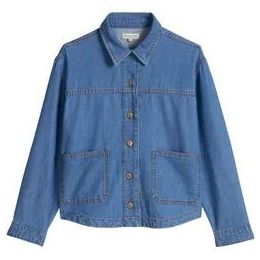 Marc O'Polo Outdoorjacke MARC O'POLO "aus Bio-Baumwolle", Kinder, Gr. 152, mid blau denim, Obermaterial: 100% Baumwolle, unifarben, relaxed fit, Rundhals, Manschette, Jacken Outdoorjacke