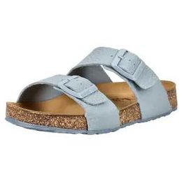 Hausschuh Haflinger "Haflinger Hausschuhe Leder", Herren, Gr. 41, blau, Leder, Schuhe Hausschuh