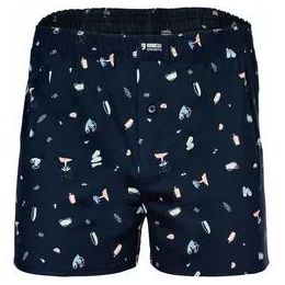 Webboxer Happy Shorts "Web-Boxershorts 1er Pack", Damen, Gr. L, bunt (beach), Obermaterial: 100% Baumwolle CO., Unterhosen
