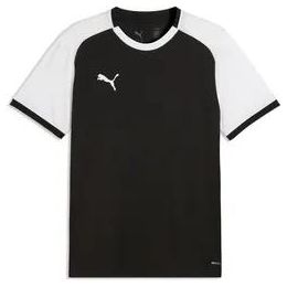 Fu&szlig;balltrikot Puma "TEAMLIGA26 MATCHDAY JERSEY", Herren, Gr. XXL, Puma schwarz, Puma wei&szlig;, Puma wei&szlig;, Interlock, Obermaterial: 100% Polyester, unifarben, regular fit normal, Rundhals, Trikots Fu&szlig;balltrikot, mit DryCELL-Technologie, Regular Fit, Rundhalsausschnitt, Kurzarm