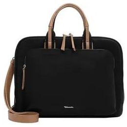 Shopper Tamaris "Shopper TAS Kirsten", Damen, Gr. B/H/T: 40cm x 29cm x 15cm 0, schwarz (schwarz 100), Polyurethan, Taschen Shopper