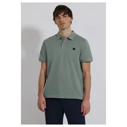 Poloshirt Street One MEN, Damen, Gr. L (42), dusty mint, Web, 95% Baumwolle, 5% Elasthan, unifarben, comfort fit normal, hoch geschlossener Ausschnitt, normaler Saum, Shirts, aus Baumwolle mit Stretchante