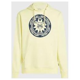 O`Neill Kapuzensweatshirt O'NEILL "O'NEILL MUSTHAVE GRAPHIC HOODIE", Herren, Gr. S (48), wei&szlig;, neutral, Obermaterial: 60% Baumwolle, 40% Polyester, Sweatshirts, normale Passform, mit dreiteiliger Kapuze, mit wasserbasiertem Print