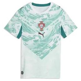 Trainingsshirt Puma "Portugal Ausw&auml;rtstrikot Damen", Damen, Gr. XXL, wei&szlig; gr&uuml;n lagoon, Obermaterial: 100% Polyester. Rippe: 100% Polyester. Einsatz: 100% Polyester, clean, regular fit, Rundhals, Shirts