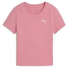 T-Shirt Puma "Essentials Slim T-Shirt Damen", Damen, Gr. S, wild pink, Obermaterial: 95% Baumwolle, 5% Elasthan. Rippe: 20% Polyester, 80% Baumwolle, clean, slim fit, Shirts T-Shirt