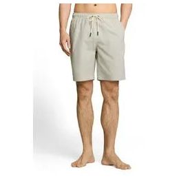 Badehose Tom Tailor, Herren, Gr. XXL, N-Gr, gr&uuml;n beige, Web, Obermaterial: 100% Polyester. Futter: 100% Polyester, gestreift, Badehosen Badehose, im Streifen-Design und mit Eingrifftaschen