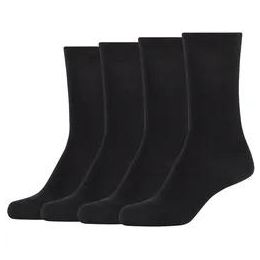 Socken Camano "4er Pack", Damen, Gr. 39-42, schwarz, 67% Baumwolle, 31% Polyamid, 2% Elasthan, uni, Socken Socken