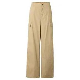 Cargohose Karl Kani "Karl Kani Small Signature Cargo Pants", Damen, Gr. XS, US-Gr&ouml;&szlig;en, beige, 100% Baumwolle, unifarben, loose fit, Hosen Cargohose