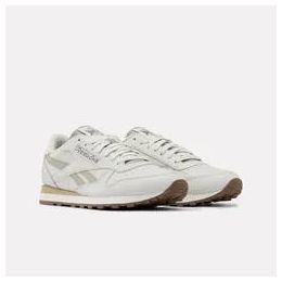 Trainingsschuh Reebok CLASSIC "CLASSIC LEATHER", Damen, Gr. 40, softgrau, escapegrau, chalk, Leder, Synthetik, Schuhe