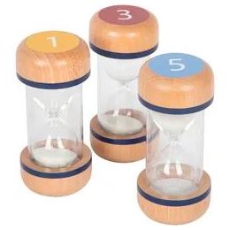 Lernspielzeug Small Foot "Sanduhren-Set Educate", bunt, Lernspielzeug, KinderB:6cm H:14cm, Holz, Kunststoff, B:6cm H:14cm