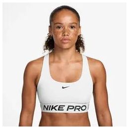 Sport-BH Nike "W NP DF 365 LS BRA", Damen, Gr. M, N-Gr, wei&szlig;, schwarz, Obermaterial: 83% Polyester, 17% Elasthan, BHs Sport-BH, f&uuml;r sportliche Aktivit&auml;ten, glattes und elastisches Material