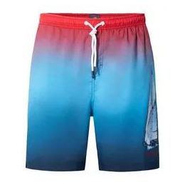 Badeshorts Jan Vanderstorm "Badeshorts RAGNVALD", Herren, Gr. XXL, weit, blau, Obermaterial: 100% Polyester COOLMAX(R) PES(Coolmax)., Badehosen Badeshorts