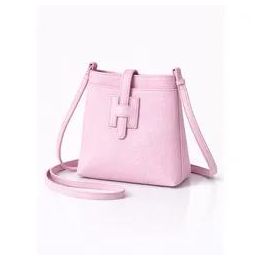Umh&auml;ngetasche "Holunder", Damen, Gr. B/H/T: 20cm x 18cm x 5cm onesize, rosa, Leder, Collezione Alessandro, Taschen Umh&auml;ngetasche, aus Rindsleder, Made in Italy